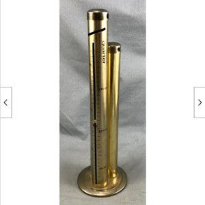 Vintage | Office | Vtg Brass Metal Tube Tower Piggy Bank Coin Change ...